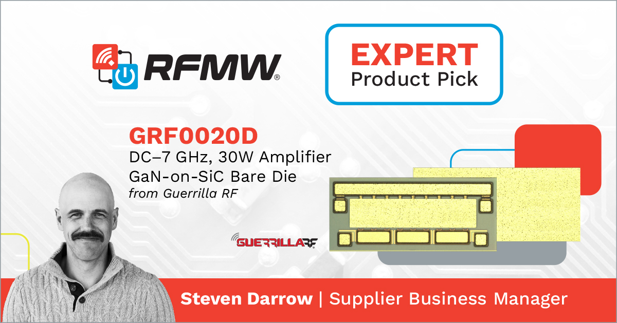 RFMW Expert Product Pick: GRF0020D Guerrilla RF GaN Power Amplifier ...